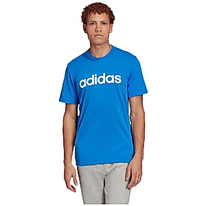 adidas Men's Designed 2 Move Clima Soft Logo Tee Glory Blue/White Small