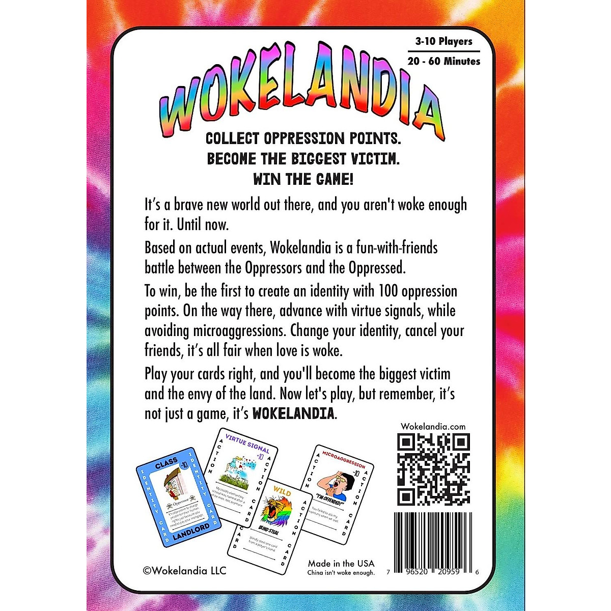 Wokelandia Card Game - Best Political Game. Family Game for Teens and Adults. Hilarious, satirical Game That Teaches The New Rules to Live by. Fun for The Whole Family, but not for Snowflakes.