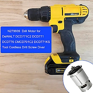 N279939 Drill Motor for DeWALT DCD771C2 DCD771 DCD776 CMCD701C2 DCD771KS Tool Cordless Drill Screw Diver