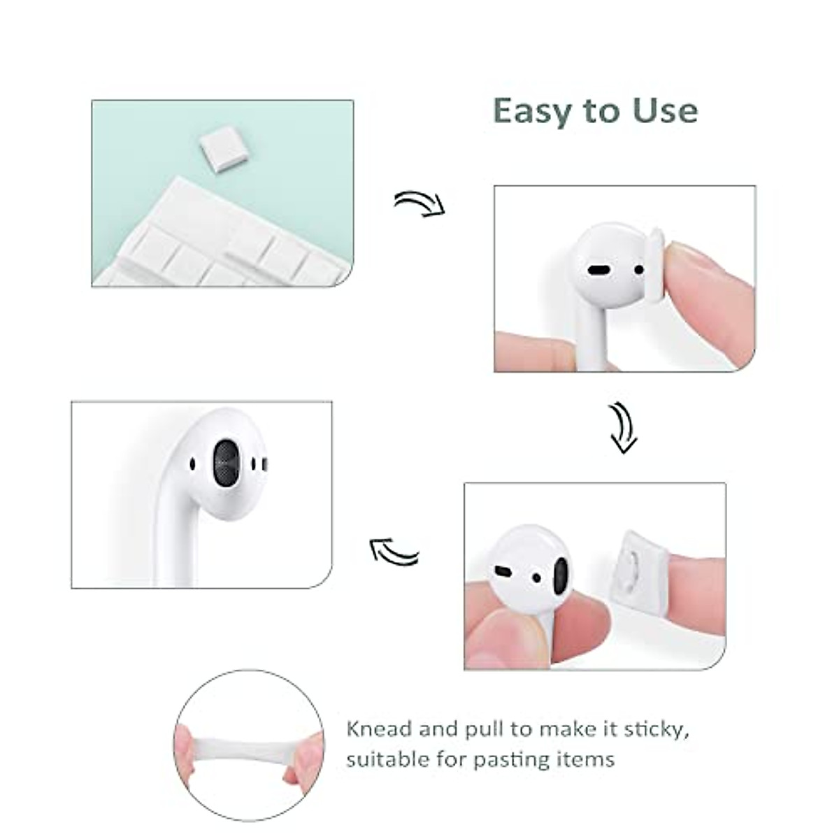 CIVPOWER Cleaner Kit for Airpods 1/2/3/Pro, Airpod Cleaning Kit Remove Ear Wax, Earbud Cleaning Putty for Bluetooth Headphones, Earphone, Charging Case, Phone, Camera, Keyboard, Hearing Aids (96 Pcs)