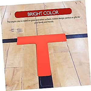 Kisangel 2pcs Stadium Landmark Sticker Labels Non Skid Rug Outdoor Sign Sports Supplies Tennis Basketball Court Stencil Kit for Concrete Marker Tray for Outdoor Sit Marker Tennis Court Line