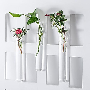 BKMAMLAB Glass Test Tube Set 24pcs 80ml Glass Test Tubes 25 x 200mm with Cork Stoppers and 1pcs 24 Holes Plastic Tubes Rack for Test Lab Tubes