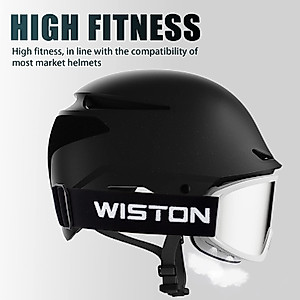 WISTON Ski Goggles - OTG Snow/Snowboard Goggles for Men, Women & Youth - 100% UV Protection (White Frame/Silver Lens)