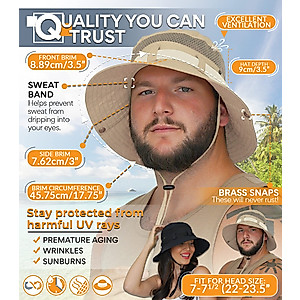 Sun Bucket Hat Safari Hat Sun Hats for Men and Women Rain Hat Bucket Hat for Fishing, Hiking, Beach, Camping, Travel UPF 50+