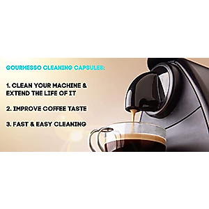 Nespresso Cleaning Pods - 10 Cleaning Capsules for Nespresso Original Machines. Cleaning Kit for Better Tasting Coffee!