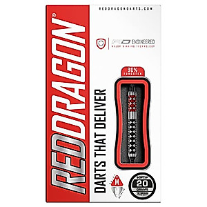 RED DRAGON Crossfire 22 Gram Premium Tungsten Darts Set with Flights and Stems