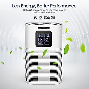 Air Purifiers for Bedroom Home Large Room 610 sq.ft, Updated AMEIFU H13 Hepa Air Purifier Cleaner with Aromatherapy for Pets Hair, Allergies, Smoke, Dust and Bad Smell (California Available)