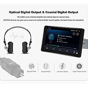 JOYING 9 Inch Single Din Touch Screen Car in-Dash Navigation GPS Units Android 10 IPS Screen 1280x720 Car Stereo Multimedia Player 4GB+64GB Support 4G SIM Card/5Ghz WiFi/FM Radio/DVR/Bluetooth 5.1