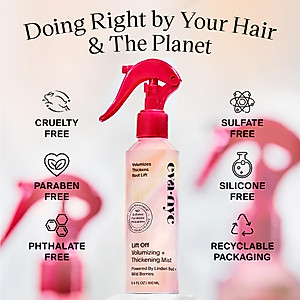 "EVANYC Lift Off Volumizing + Thickening Hair Mist, 5.4 Fl Oz -Styling Sprays for Fine , Long-Lasting Volume, Vegan, GMO, Sulfate,Paraben, Cruelty-Free"