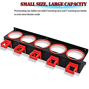 Takuoo Spray Bottle Storage Rack, Spray Bottle Organizer, Spray Bottle Hook, Auto Cleaning Detailing Tools Hanger, Spray Bottle Hook for Wall Mounted, Bottle Hanger with 5 Holes And 7 Hooks