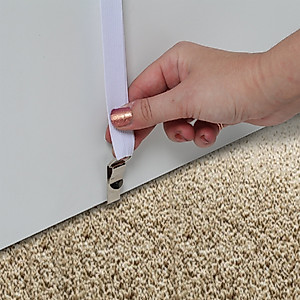 Jokari Heavy Duty Over The Door 16 Hook Purse Rack. Self Adjustable Elastic Straps with Moveable Metal Chrome Hooks to Store, Organize and Display Bags, Scarves or Hats and Save Closet Storage Space.