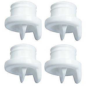 Nenesupply 4 pc Duckbill Valves Compatible with Medela and Avent Pumps Not Original Medela Pump Parts Work with Medela Pump in Style Medela Symphony Replace Medela Valve Membrane and Avent Valve