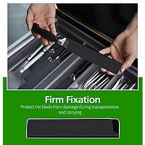 Knife Guards, 2/4/5/10/20pcs 4.7in - 12.2in Universal Knife Edge Guards, Non-BPA Knife Sheath, Waterproof Abrasion Resistant Felt Lined Knife Cover Sleeves Knife Protectors(2pcs 8.7" × 2")