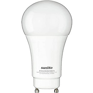 Sunlite 88254 LED A19 Light Bulb 12 Watts (75W Equivalent) 1100 Lumens, GU24 Twist and Lock Base, Dimmable, UL Listed, Energy Star, 2700K Warm White, 1 Count