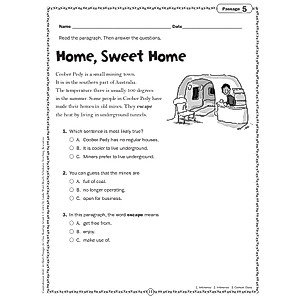 Comprehension Skills: Short Passages for Close Reading: Grade 3