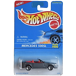 Hot Wheels Mercedes 500SL, Gray Metal Die-Cast Car, 2.5 Inches, Ages 3+