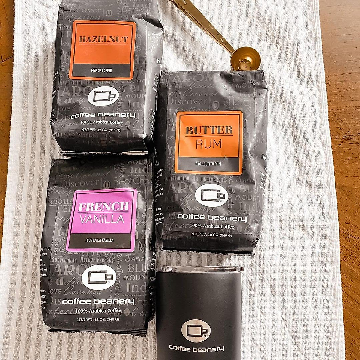 Vanilla Bean Flavored Coffee, Specialty Arabica Coffee, Medium Roast, 3LB, Coarse