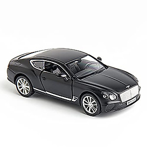 RMZ City 1:36 for Diecasting Alloy Car Model Bentley Continental GT Toy Car, Pull Back Vehicles Toy Car for Toddlers Kids Boys Girls Gift Black