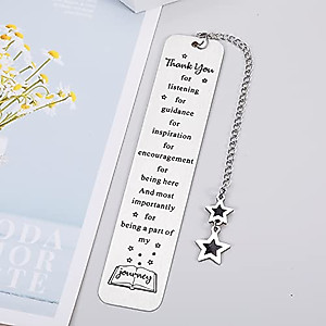 Thank You Gift Bookmark for Mentor Boss Supervisor Teachers Leaving Going Away Retirement Gifts for Colleague Coworker Appreciation Gift for Coach Christmas Birthday Present for Mom Dad Women Men