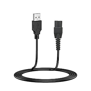 LIANSUM Power Cord Compatible with Manscaped Lawn Mower 3.0 & 2.0 Best Electric Manscaping Groin Hair Trimmer, Cable for The Weed Whacker Nose, The Ultimate Male Hygiene Razor Clippers (ONLY Cable)