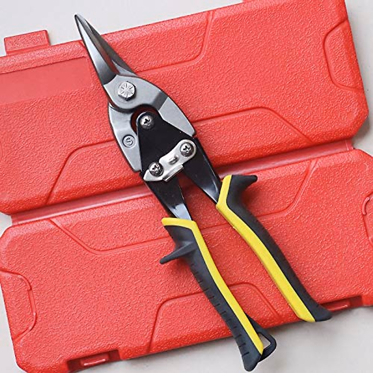 Metal Shears Aviation Snip Set 3 Pack Tin Snips Cutters - Left, Right and Straight Metal Cutting Shears - Snips for Sheet Metal -Cutting Pliers Snip