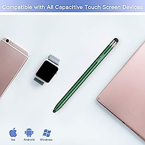 StylusHome Stylus Pens for Touch Screens (3 Pcs), Sensitivity & Precision Stylus, 2 in 1 Capacitive Stylus with 6 Extra Tips for iPad iPhone Tablets Samsung Galaxy All Universal Touchscreen Devices