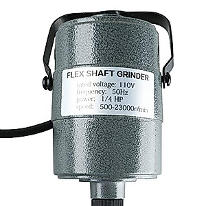 1/4"HP Rotary Tool Flex Shaft Carver Electric Hanging Grinding Machine, Foot Pedal Control, 110V 380W Power, Multi-function Tools for Carving, Buffing (380W)
