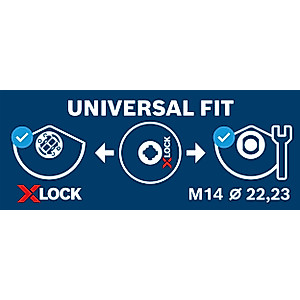 Bosch Professional Straight Cutting Disc Standard (for INOX, X-Lock, Diameter 115 mm, Bore Diameter: 22.23 mm, Thickness: 1 mm)