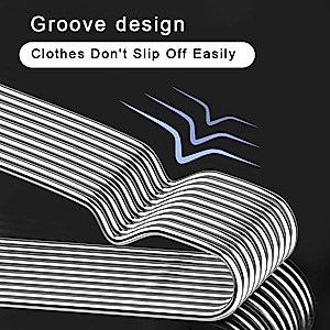 Wire Hangers Coat Hangers 16.5 Inch Strong Heavy Duty Stainless Steel Metal Hangers Ultra Thin Clothes Hangers (20 Pack 16.5 Inch)