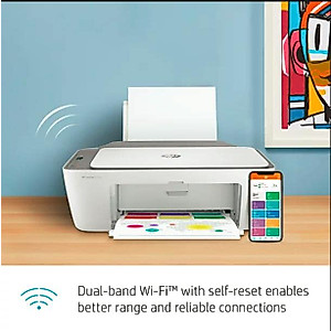 HP DeskJet 2723e All-in-One Wireless Color Inkjet Printer，Print Scan Copy - LCD Display, 4800 x 1200 dpi, 9 Months Free Instant Ink WiFi, Bluetooth, W/Silmarils Printer Cable Media Size