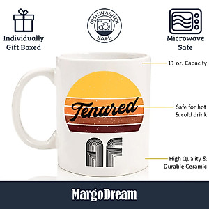 Professor Tenure Gift Appreciation Funny College Teacher Mug Tenured AF Congratulations On Tenure Coffee Cup Gift For Men For Woman White 11 Oz