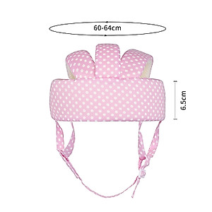 Baby Toddler Walking Helmet Head Protector Baby Helmet for Crawling Walking Toddler Anti-Collision Helmet Head Cushion Hat Breathable Soft Cushion Safety Helmet Adjustable Protective Cap