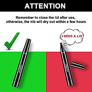 Beard Pencil Filler for Men - Sweat Proof, Water Resistance, Long Lasting & Natural Finish barber Pencil, Mustache Repair Shape (BLACK)