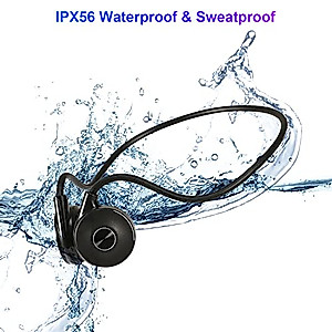 Bone Conduction Headphones Bluetooth with Noise Cancelling Mic Open-Ear Lightweight Wireless Computer Headset with Microphone for Office Home Business Commercial Use Online Teaching Learning