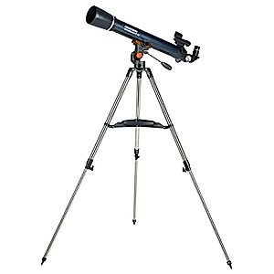 Celestron – AstroMaster LT 70AZ Refractor Telescope – Easy-to-Use Telescope for Beginners with Full-Height Tripod Included – BONUS Astronomy Software Package