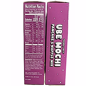 Trader Joe's Ube Mochi Pancake & Waffle Mix, 13.3 oz (Pack of 2)