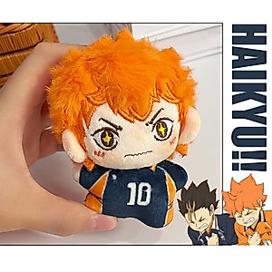 Shoyo/Tobio Kageyama Plush Anime Stuffed Figure Cute Cartoon Character Throw Pillow Bag Pendant Home Sofa Decoration 12cm/4.72"