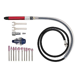 Pneumatic Air Micro Die Grinder Sets,3mm Chuck Pencil Type Polishing Engraving Grinding Pneumatic Tools 58000RPM