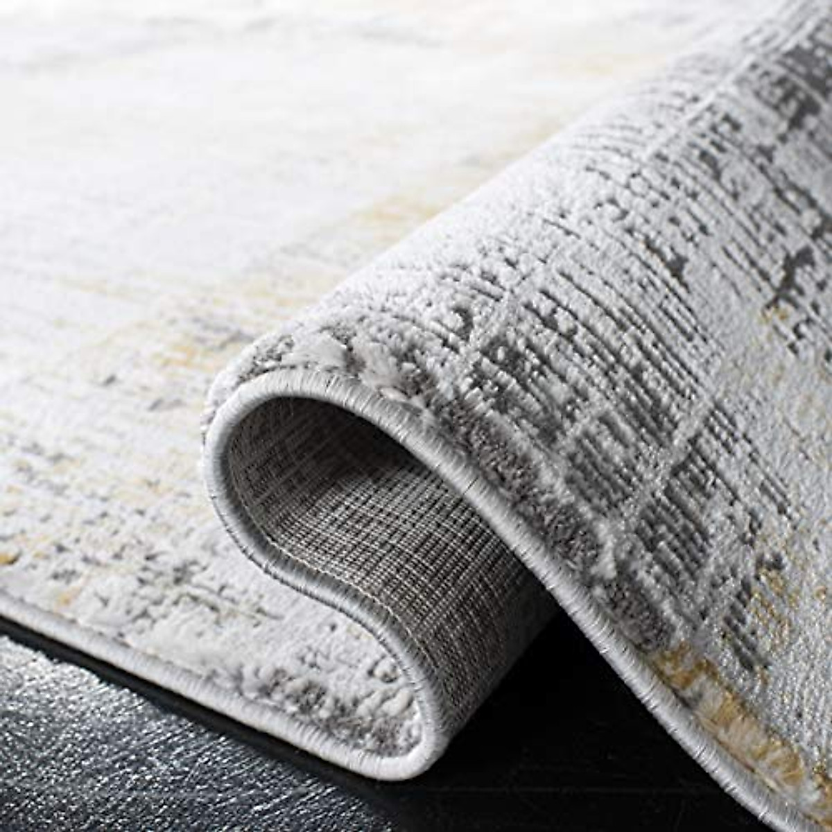 SAFAVIEH Craft Collection 6'7" x 9' Grey/Beige CFT874G Modern Abstract Non-Shedding Living Room Bedroom Dining Home Office Area Rug