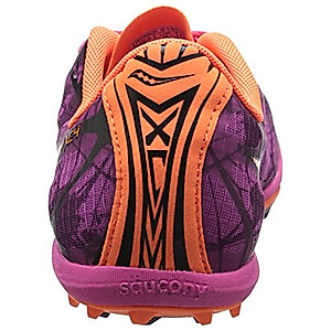 Saucony Women's Shay XC4-W, Raspberry/Vizi Orange, 6 M US