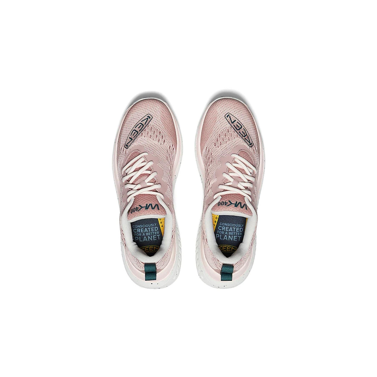 KEEN Women's WK400 Performance Breathable Walking Shoes, Fawn/Peach Whip, 7