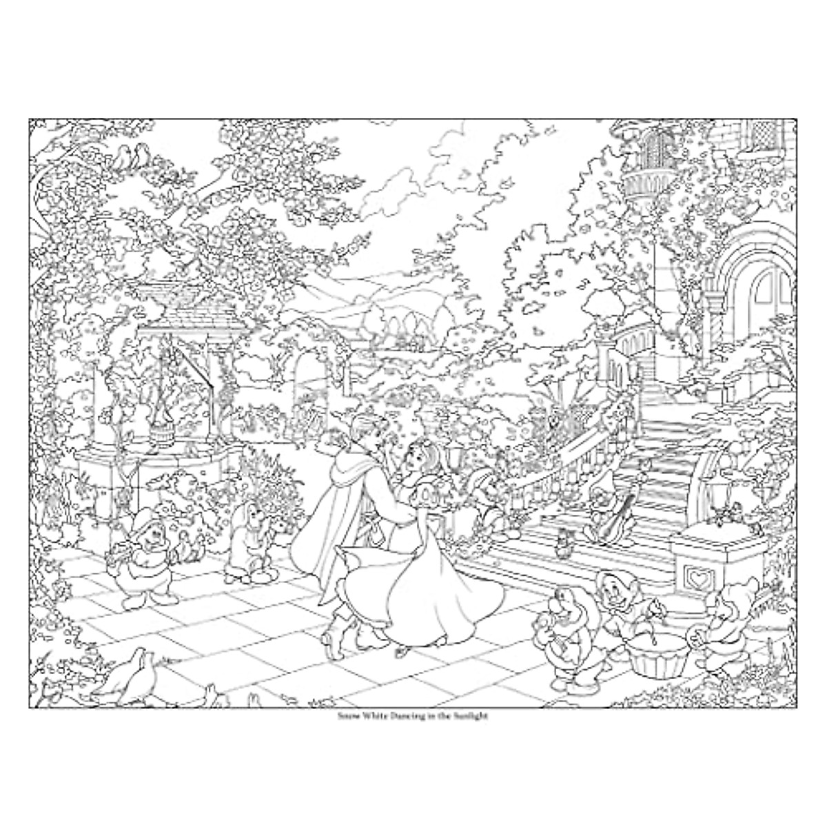 Disney Dreams Collection Thomas Kinkade Studios Disney Princess Coloring Poster Book