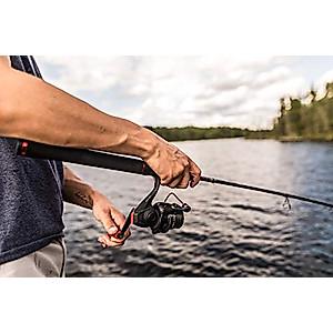 Ugly Stik Ugly Tuff Spinning Spinning Reel, Size 25, 5 Stainless Steel Ball Bearing System, Oil Felt Front Drag Drag, Max of 16.5lb I 7.5kg, Black