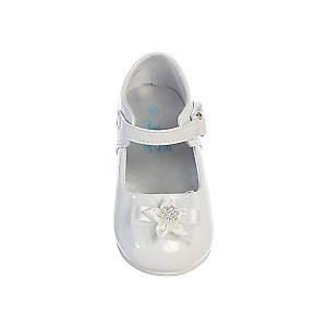 Swea Pea & Lilli Lito Joyce Infant Girls Special Occasion/Christening White/Ivory Shoe with Bow (4, White)