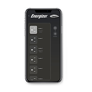 Energizer Smart Wi-Fi 4 Outlet 2 USB Power Strip, 1,200 Joules, Powers 4 Separate Items, Charge Compatible Devices, Compatible with Alexa/Siri/Google Assistant…