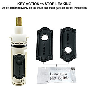 1222 Replacement Cartridge and Puller, Faucet Shower Valve Cartridge and Removal Tool Pack for One-handle Posi Temp Faucet Cartridge, Bathtub Cartridge Replacement Plastic and Brass Faucet Repair Tool