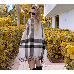 Breezy Lane Shawl Wraps for Women Ponchos Ruana Wraps Cardigan Holiday Gifts for Women