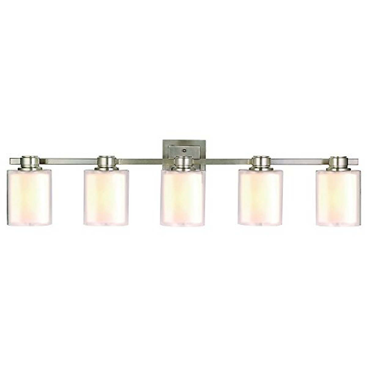 Design House 556175 Oslo 5 Light Vanity Light, Satin Nickel