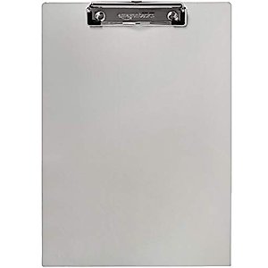 Amazon Basics Aluminum Office Clipboard, Letter Size, Pack of 2