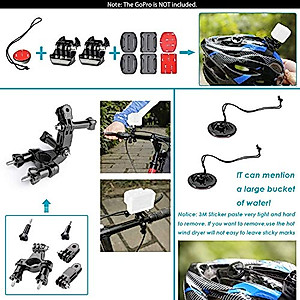 Navitech 50-in-1 Action Camera Accessories Combo Kit with EVA Case - Compatible with The Dragon Touch Vision 3 PRO